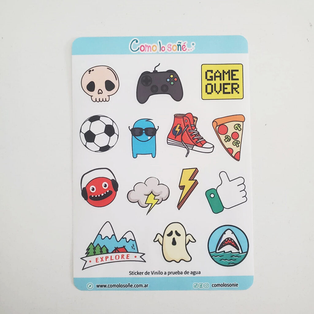 Stickers de vinilo para decorar - Modelo Gamer - Como lo soñé
