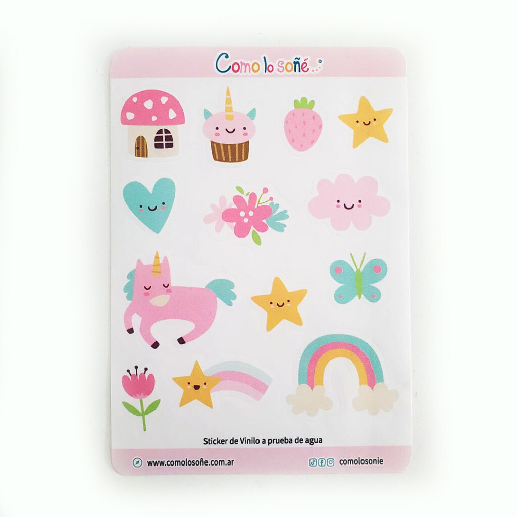 Stickers de vinilo para decorar - Modelo Cute - Como lo soñé
